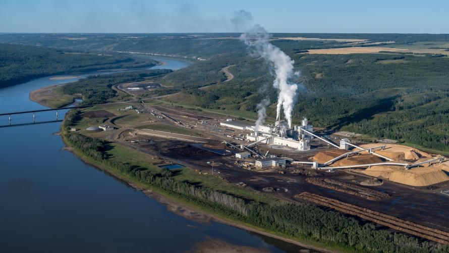 Bild: Nur redaktionelle Nutzung, Mercer International, Peace River, 16 zu 9