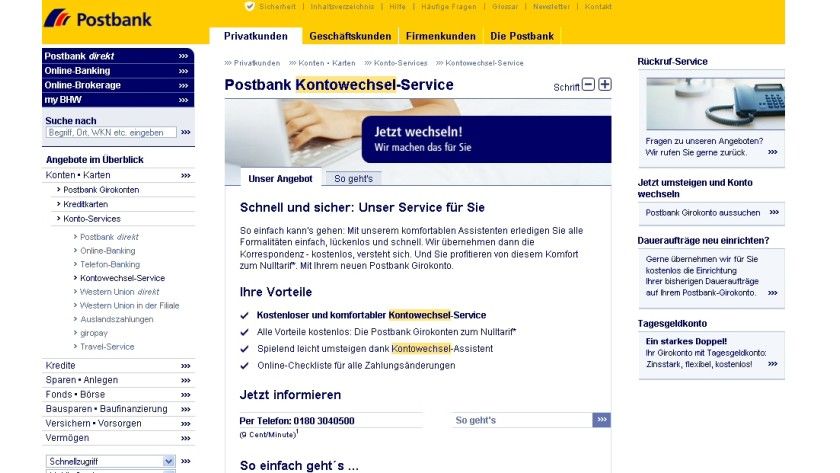 Beste Banken-Website: Postbank vor ING DiBa und Deutscher Bank | CIO DE